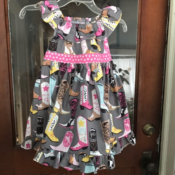 Girls Peasant Dress Pattern With Ruffle Neck and Sash - PDF Download ...