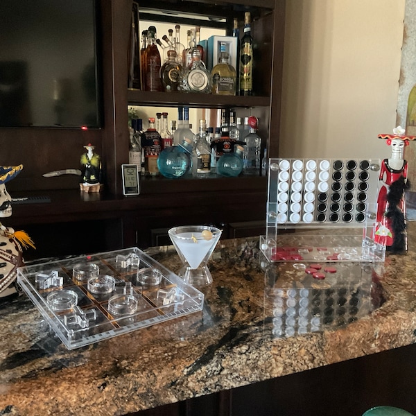 Chess - Luxury Acrylic Board Game - Ornament - Gift - Display - Board ...