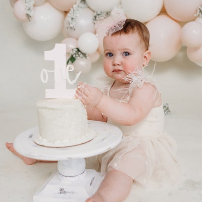 One Cake Topper, First Birthday Cake Topper, ONE Smash Cake Topper ...