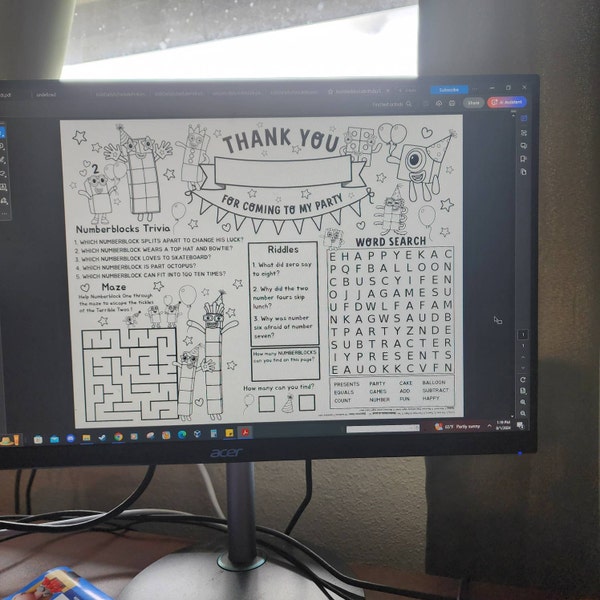 Numberblocks Christmas Coloring Page Digital Printable Numberblocks 1 ...