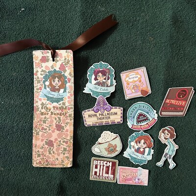 Nancy Drew Scoops Ice Cream Sticker Sheet Alibi in Ashes Laptop Gaming ...