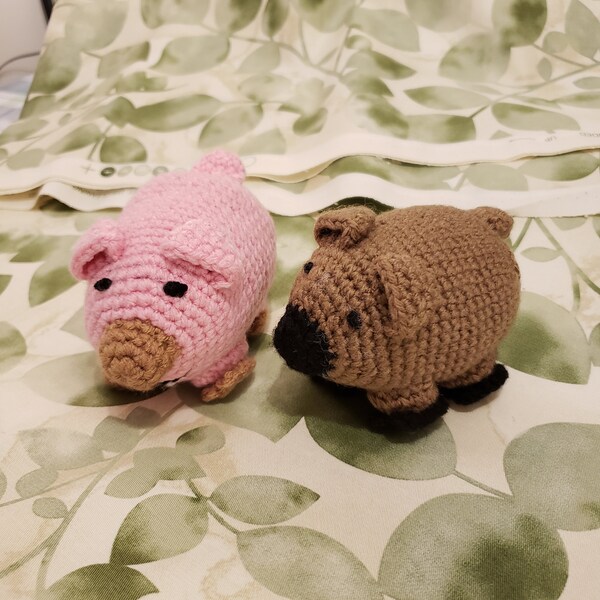 Wombat Amigurumi Plush Animal, Desk Ornament, Amigurumi Stuffy - Etsy