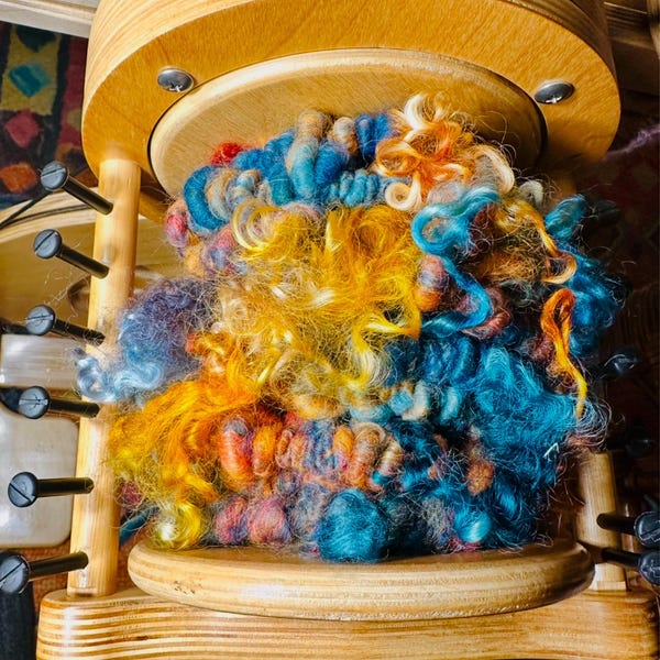 Wool Long Locks Curls Wensleydale Assorted Autumn Colors Deep Reds ...