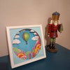 Hot Air Balloon SVG Shadow Box Template: Layered Paper Cut (digital ...