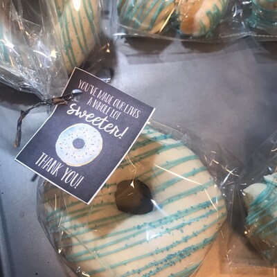 Donut Thank You Sign, Printable Donut Sign, Donut Appreciation Sign ...