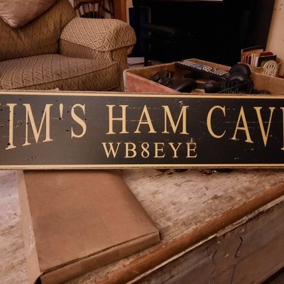 Custom Ham Radio Sign, Ham Radio Sign, Ham Radio, Wood Ham Radio Sign ...