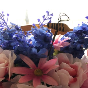 Set of 6 Primitive Decorative Bee Picks 9 Inches, Country Primitive ...