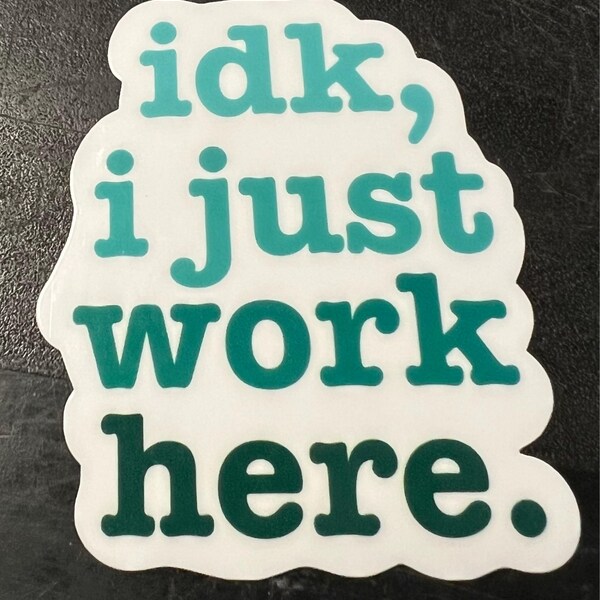 Funny Sticker heard Restaurant Worker Sticker Waterproof Vinyl Sticker ...