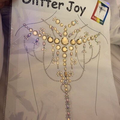 Face Gems Body Gems SILVER, GOLD, or PINK Face & Body Jewels Rave ...