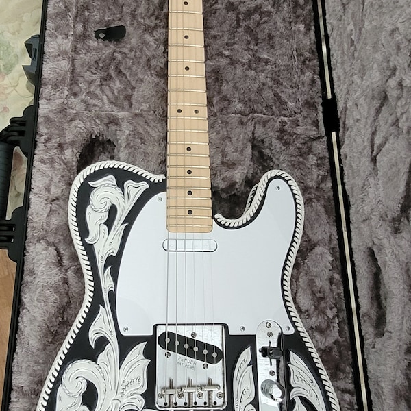 Fender USA Telecaster American Tele W/custom Hand-tooled Waylon-style ...