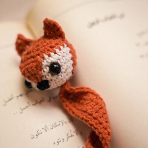 CROCHET PATTERN Simple Fox Bookmark Crochet Amigurumi Bookmark ...
