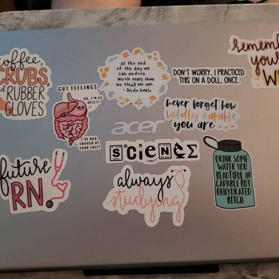 Medical Pun Stickers Science, Medicine, Pre-med, Anatomy Water Bottles ...