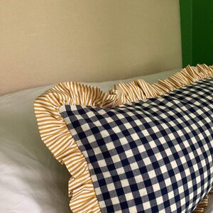 Our Beautiful New Rose and Ochre Gingham Collection of Cushion Covers ...