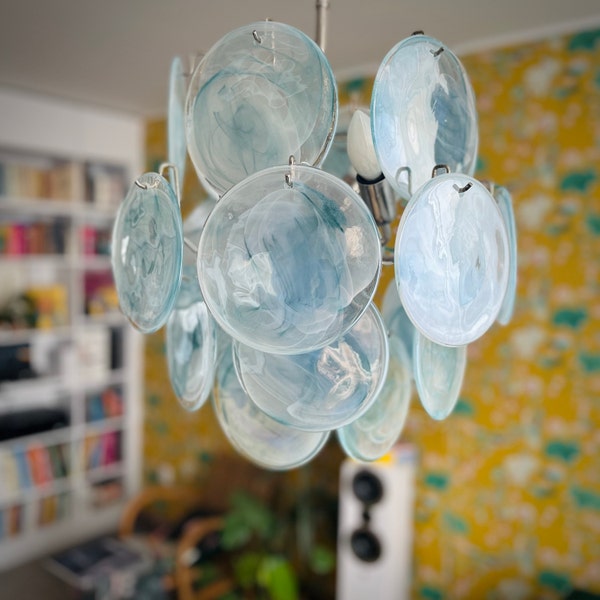 Chandelier Mazzega Murano, Italy - 85 Glass Petals - Etsy