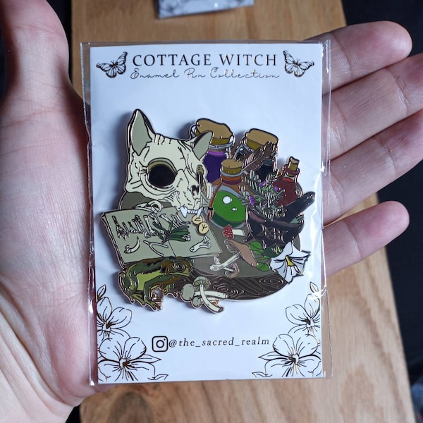 Cottage Witch Enamel Pins: BELLA’S COLLECTION. Witch Fairy Potion ...
