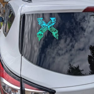 X Floral DJ Decal / Sticker X Car Decal X Bumper Sticker - Etsy