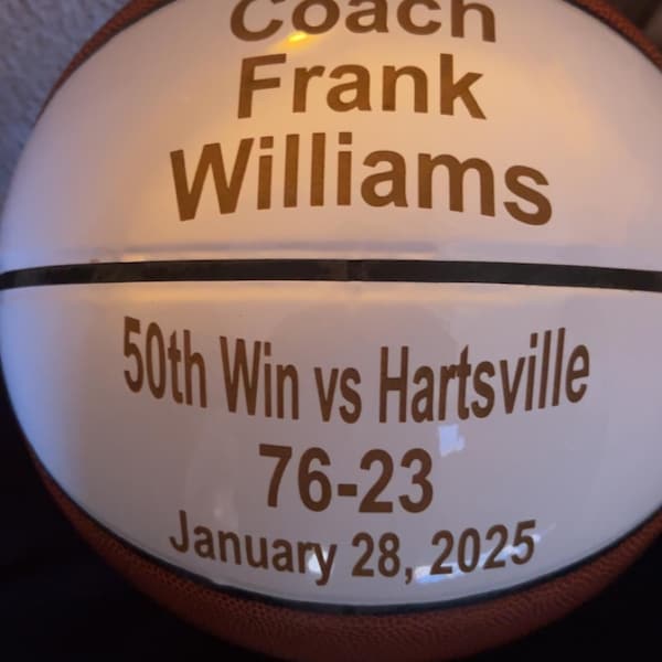 Personalized Basketball, March Madness, Ring Bearer Gift, Engraved ...