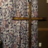 Large 5 Ft, 60 Inch Yard Cross, Rustic Cross, Burnt Wood Dark Walnut ...