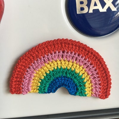Crochet Rainbow Bookmark in Pastel Colours/present for Any - Etsy