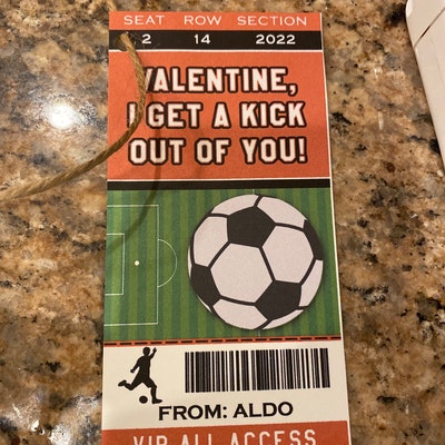 Soccer Valentine Cards, Personalized Kids Valentine's Day Card ...
