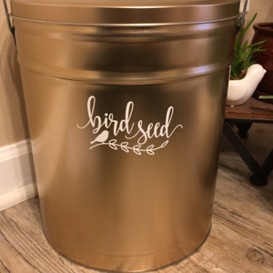 Bird Seed Decal, Bird Seed Container Label, Vinyl Decal, Wild Bird Seed ...