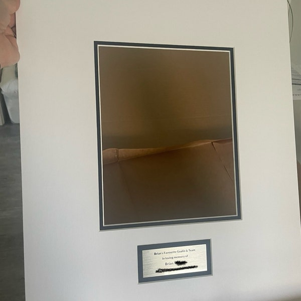 Custom Nameplate/plaque for Picture Framing (matboard Sold Separately ...