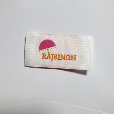 500 Custom Woven Labels Clothing Main Label Side Labels Care Labels for ...