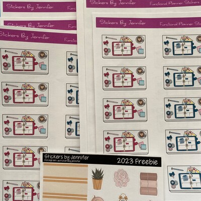 Outlined Full Box Planner Stickers Full Box Planner Stickers - Etsy