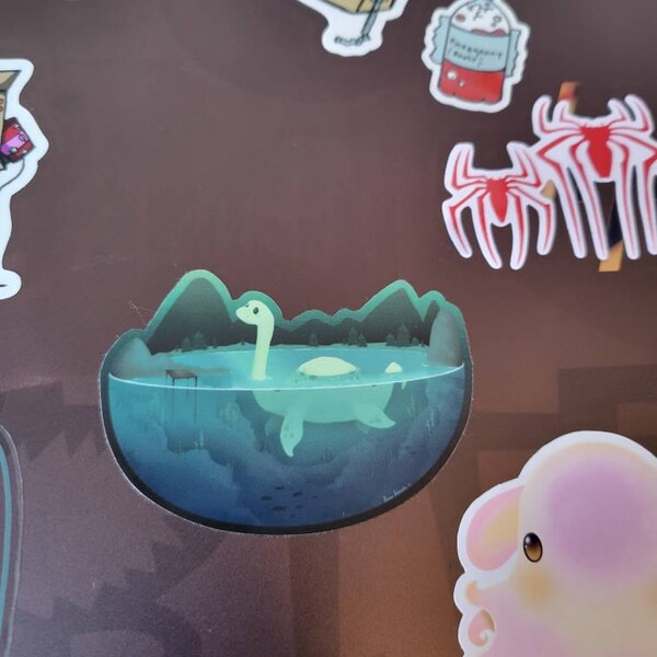 Nessie - Die Cut Vinyl Sticker - Etsy