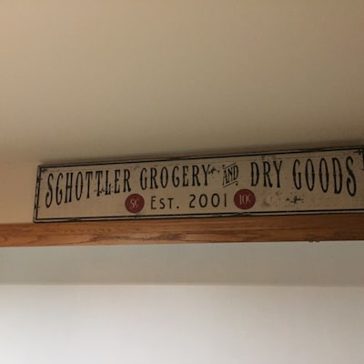 Custom Grocery & Dry Goods Sign Rustic Hand Made Vintage Wooden - Etsy