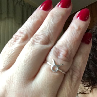 Zodiac Sign Ring, Taurus Ring, Star Signs Ring, Birth Date Ring, Taurus ...