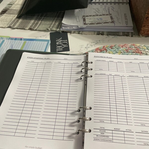 Cash Breakdown Sheet Budget Planner Cash Planning - Etsy