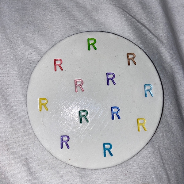 Colourful Alphabet Coaster ~ Handmade ~ Home Decor ~ Gift ~ Clay - Etsy UK