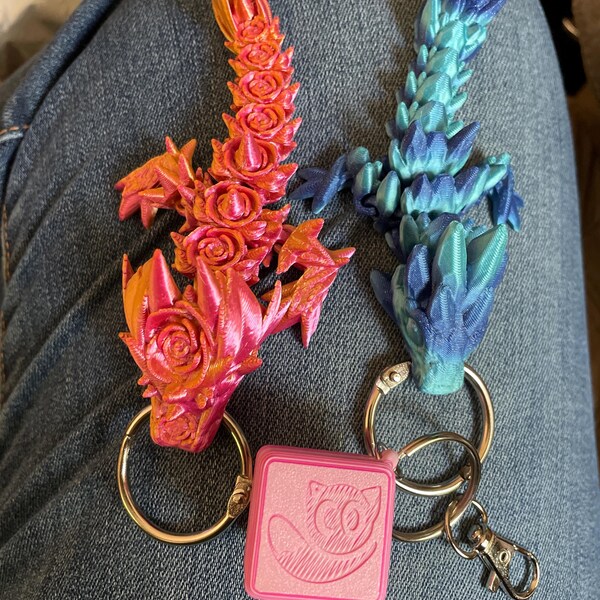 Cat Key Clicker Fidget Keychain | 3d Printed Sensory Toy - Etsy