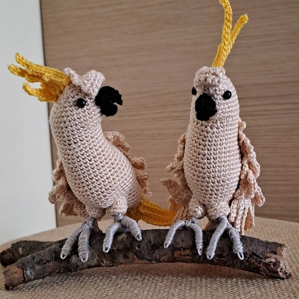 Cockatoo Parrot * Crochet PDF Pattern * Sulphur-crested Cockatoo ...