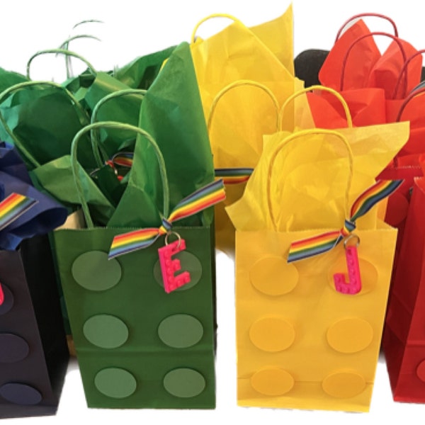 Building Blocks Party Favor Bags Goody Bags, First Birthday - Etsy