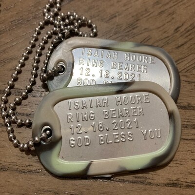 Military Style Dog Tags Custom Made to Order - Etsy