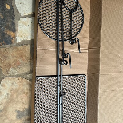 Heavy Duty, Hand Forged, Fire Pit Stake Grill - Etsy