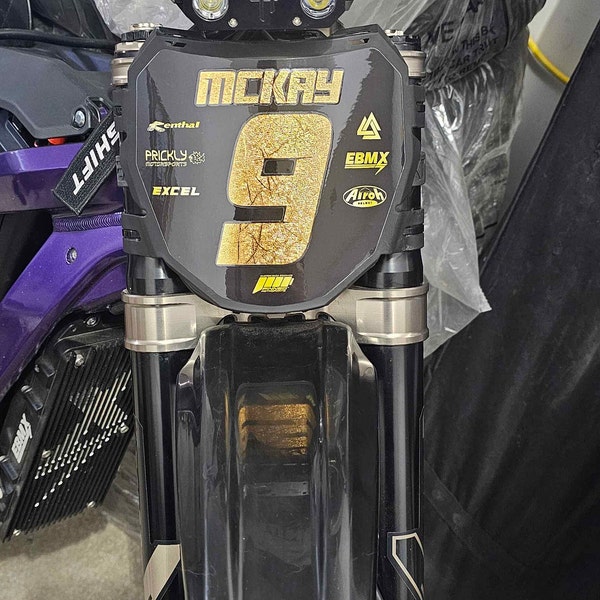 ODI DH / E-bike Front Plate Graphics, Full Custom Number Plates - Etsy