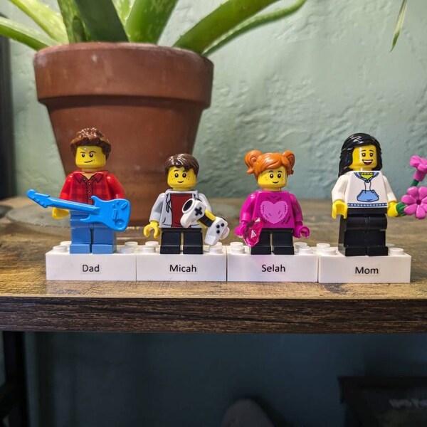 Custom Lego Minifigures Couples Gift, Wedding Lego Figure Art ...