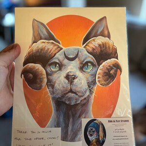 Edna the Fortune Teller Sloth Print Signed 1-20 5x7 Art | Etsy