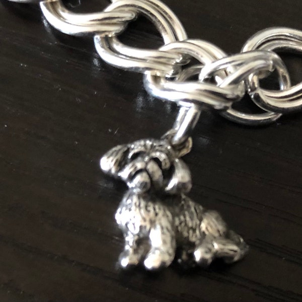 Shih Tzu Jewelry Shih Tzu Charm Handmade Sterling Silver Dog Jewelry ...