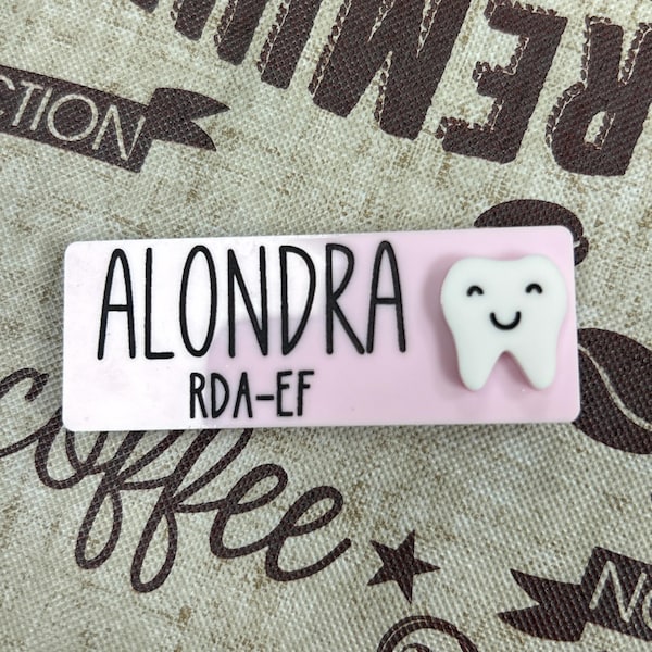 Magnetic Name Tag - Dental Hygienist, Dentist, Dental Assistant, Dental ...