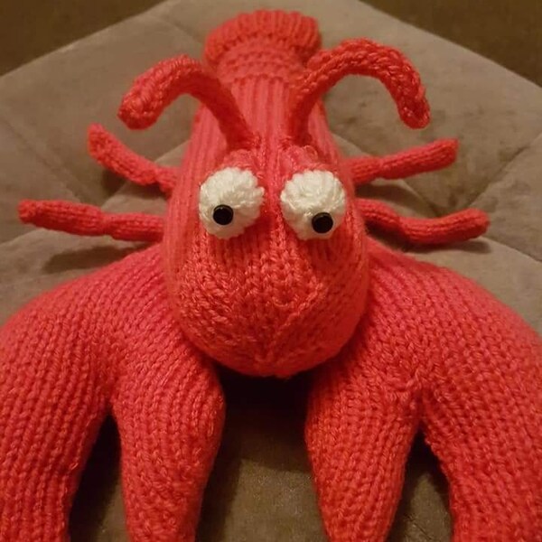 Larry the Lobster Toy Knitting Pattern - Etsy