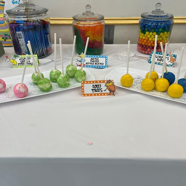 Dr. Seuss Inspired Food Labels- Set of 8 - Etsy