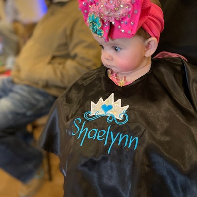 Personalized Embroidered Pageant Cape Makeup Cape Hair Cape - Etsy