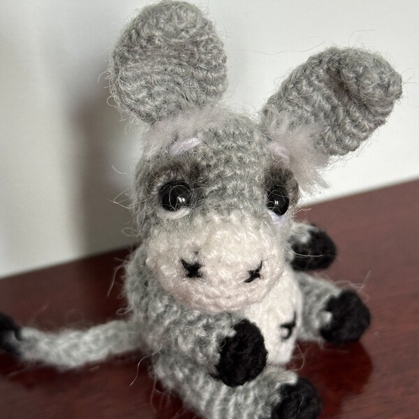Crochet DONKEY Pattern Micro Donkey Amigurumi: Hook, Yarn, Love – Craft ...