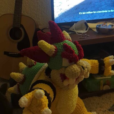Bowser Crochet Pattern Amigurumi PDF ENGLISH Instructions Only - Etsy UK