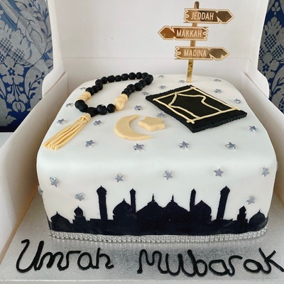 Umrah Mubarak Cake Topper and Charm Set Various Sizes & Colours - Etsy