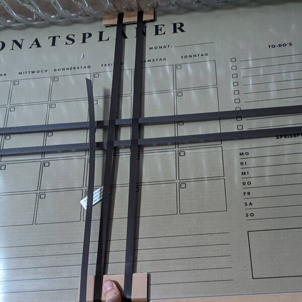 Wochenplaner aus Acrylglas in A3, Wochenplan für die Wand, Acryl Planer ...